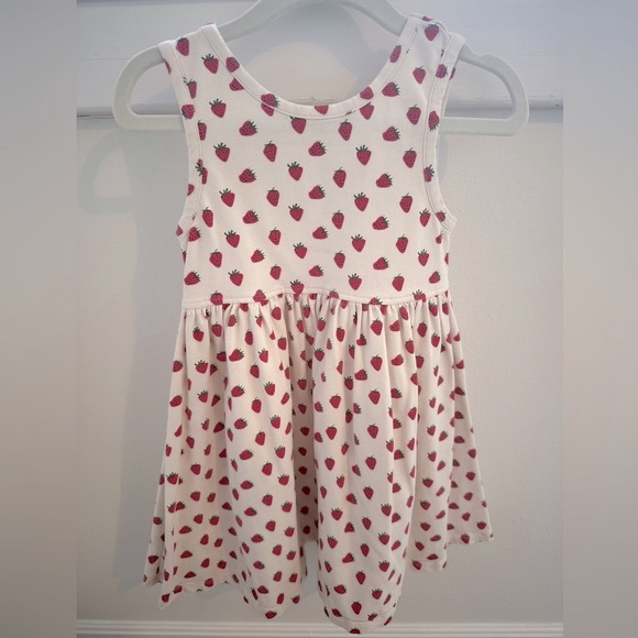 Pink Chicken | Dresses | Pink Chicken Dress With Red Strawberry Print ...